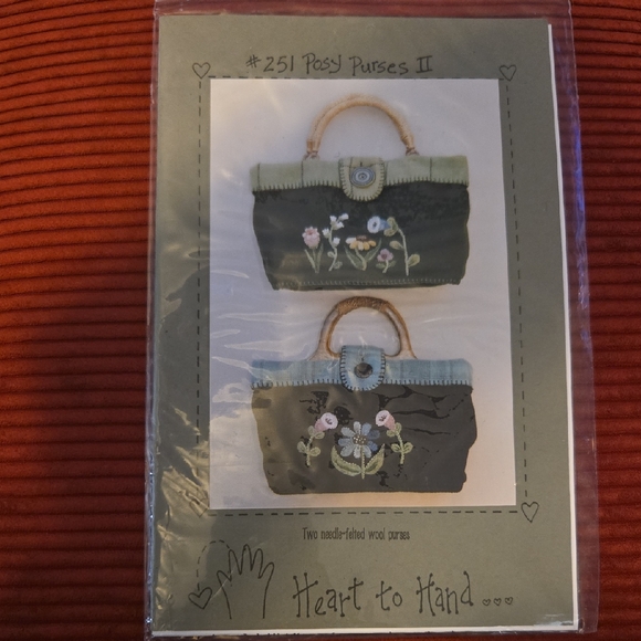 Heart To Hand | Bags | Embroidered Wool Bag Pattern | Poshmark